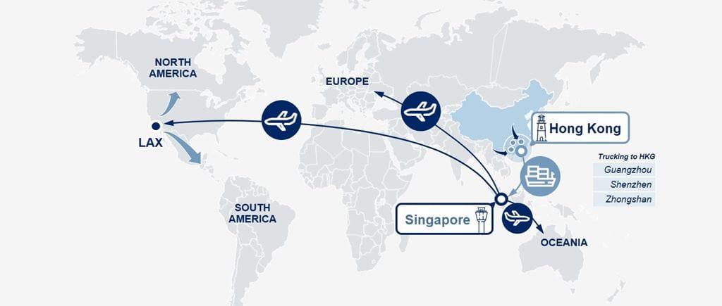 DSV Sea-Air Services from China to the World