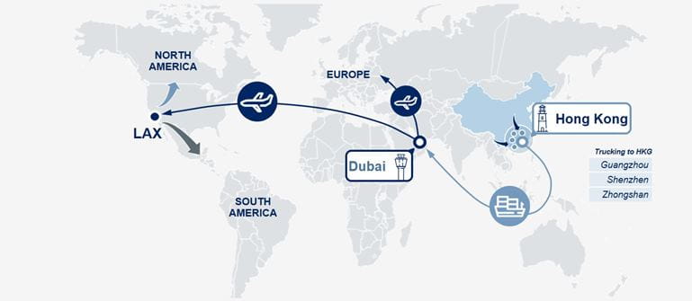 DSV Sea-Air Services from China to the World