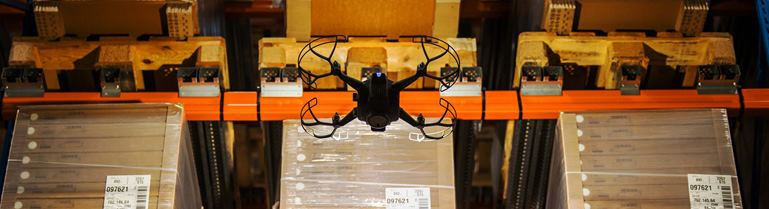 Automated drones to manage inventory | DSV