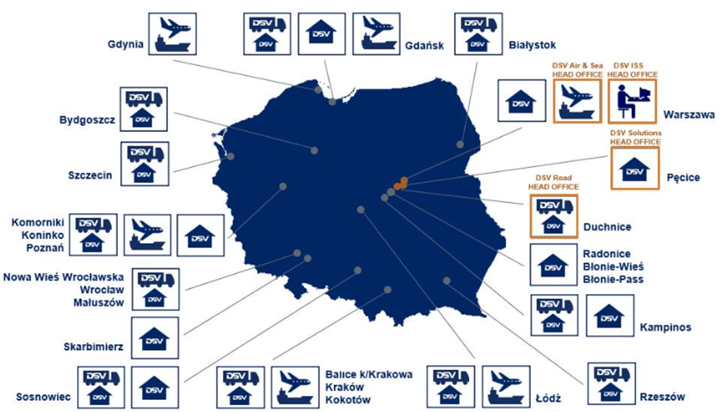 Shipping from and to Poland by air or sea freight | DSV