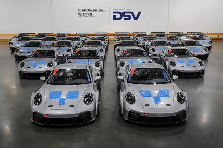 DSV logistics partner Porsche Motorsport North America