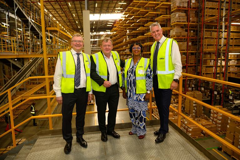 Denmark Minister of foreign affairs visits DSV SA| DSV