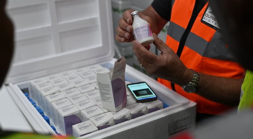 FMD vaccine logistics support in South Africa | DSV
