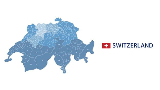 Transporte de mercancías paletizadas con Suiza | DSV