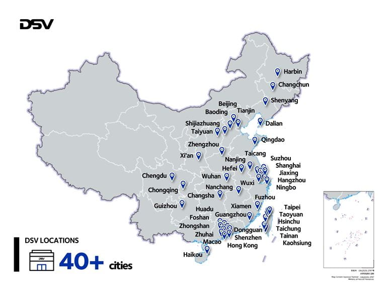 DSV Footprint in Greater China | DSV