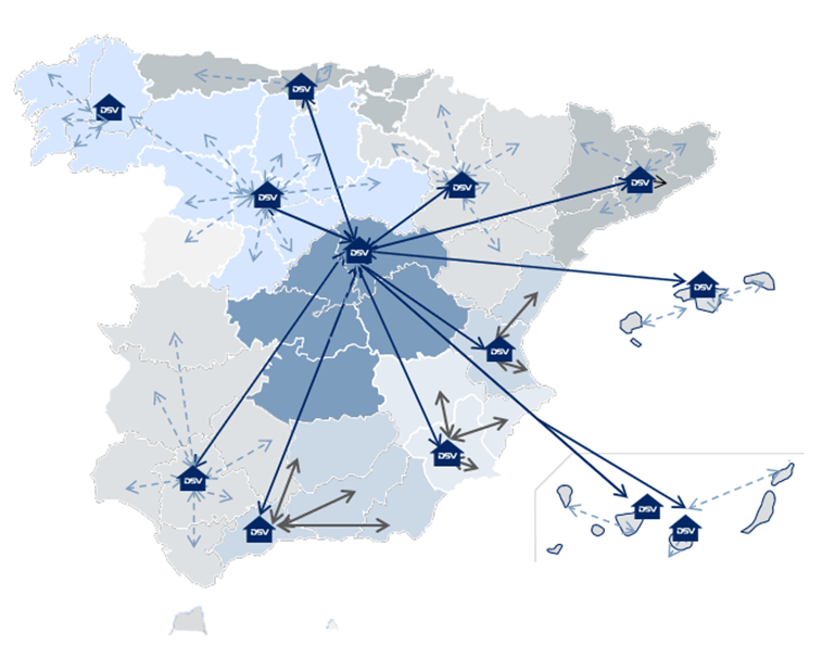 Hispaania veod | DSV