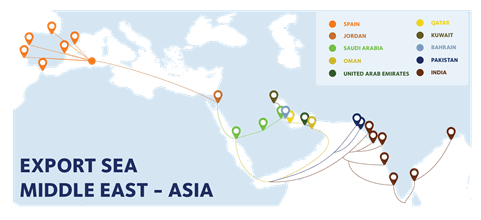 Export Sea Middle East - Asia | DSV
