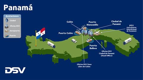 Principales ciudades, puertos y aeropuertos de Panamá